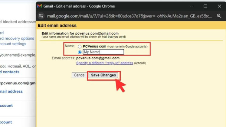 How to Change Your Gmail Name on Any Device (Screenshots) - PCVenus